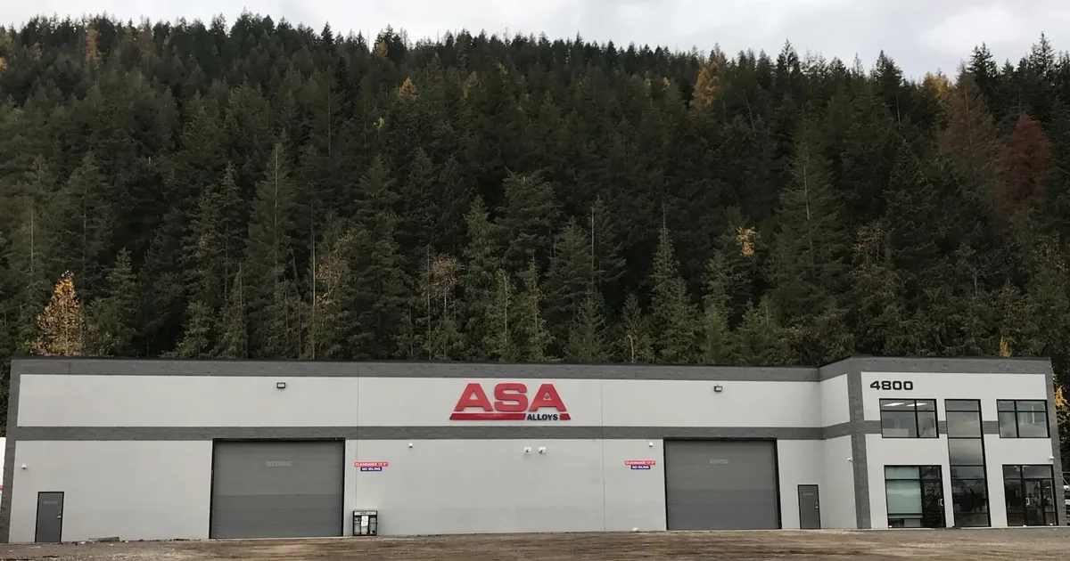 Visit our Service Center in Salmon Arm | ASA Alloys